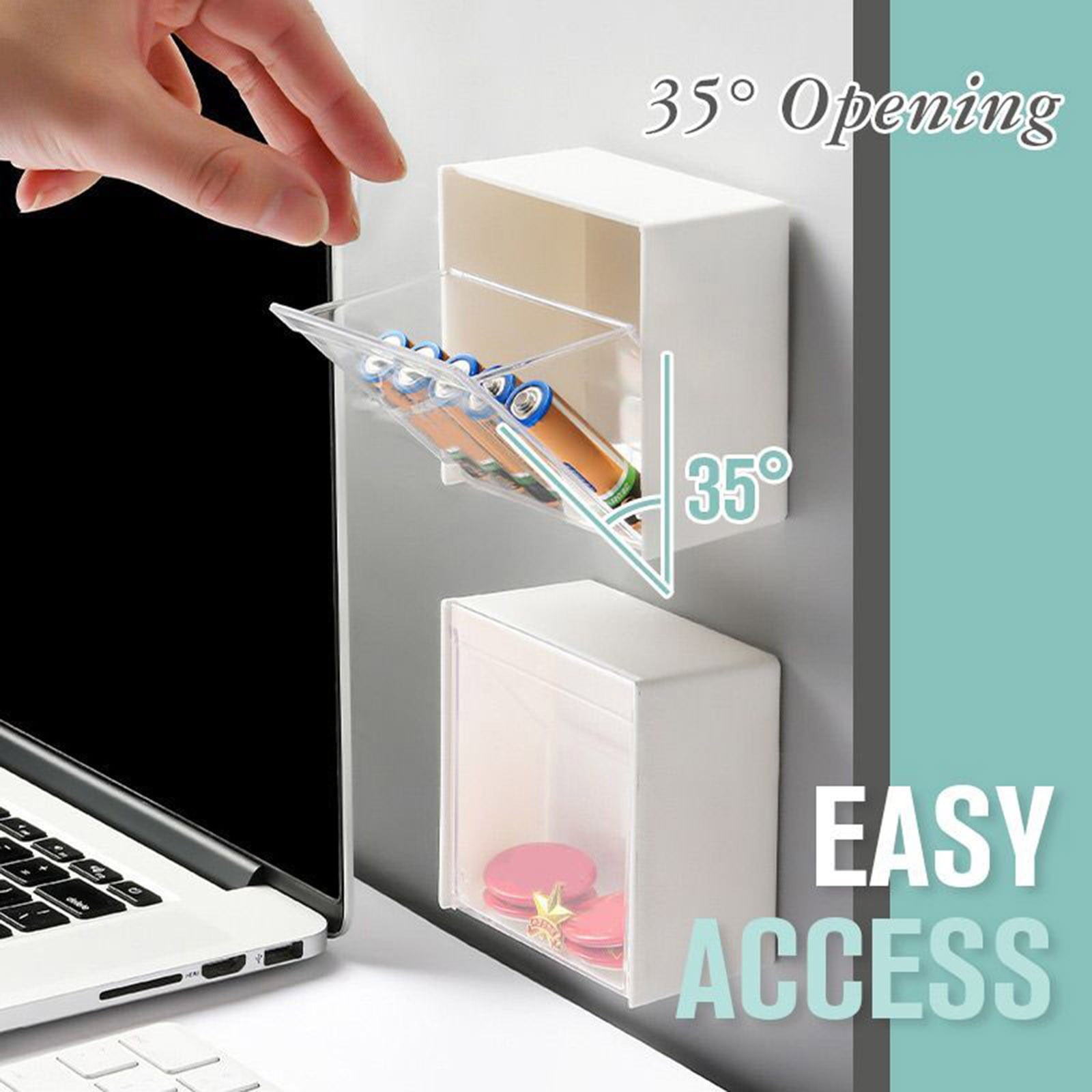 ZHENYANGli Wall-Mounted Storage Box Home Transparent Small Object ...