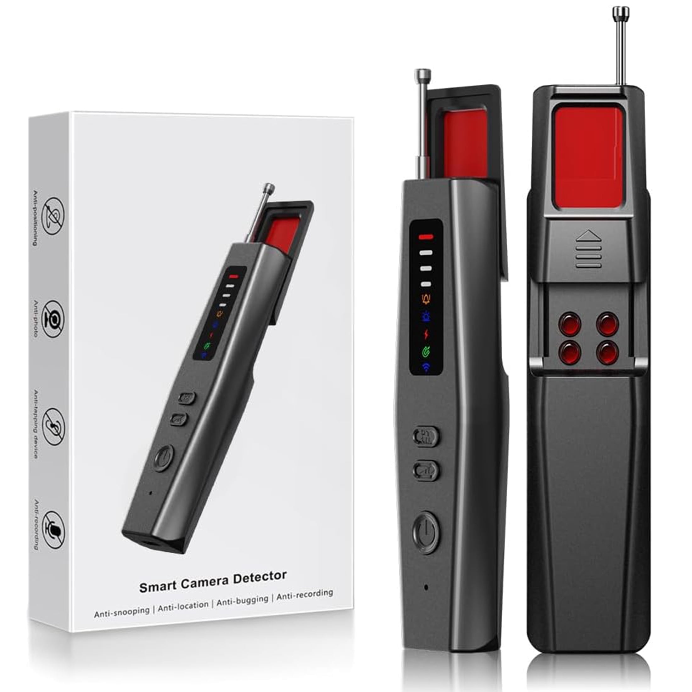 ZHENYEMEI Upgraded Hidden Camera Detector, GPS Tracker Detector, Anti-Spy Detector, Bug Detector ...