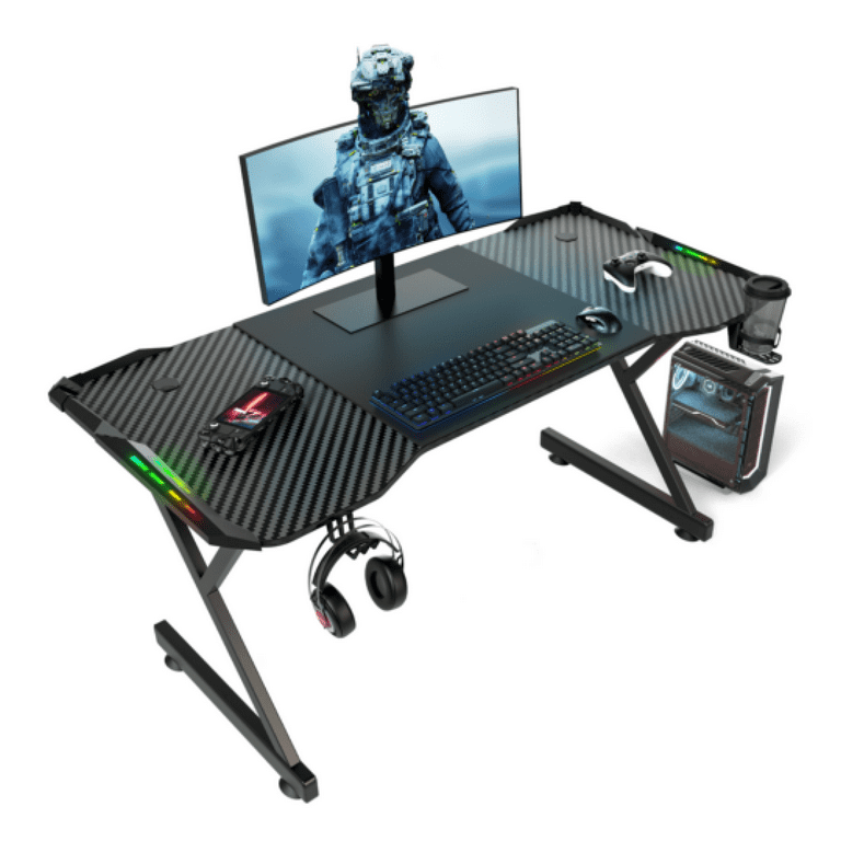 ZHI 22 55 Inch Gaming Desk Gamer Gaming Table Computer Desk Ergonomic