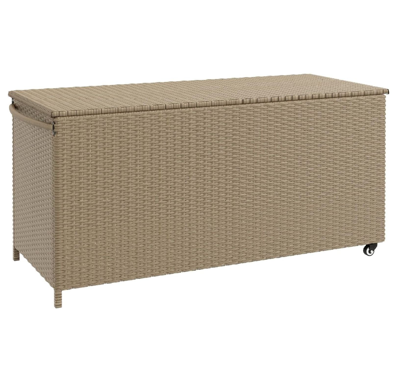 ZHI-22 83 Gallon, Large Outdoor Storage Chest, PE Wicker Trunk for ...