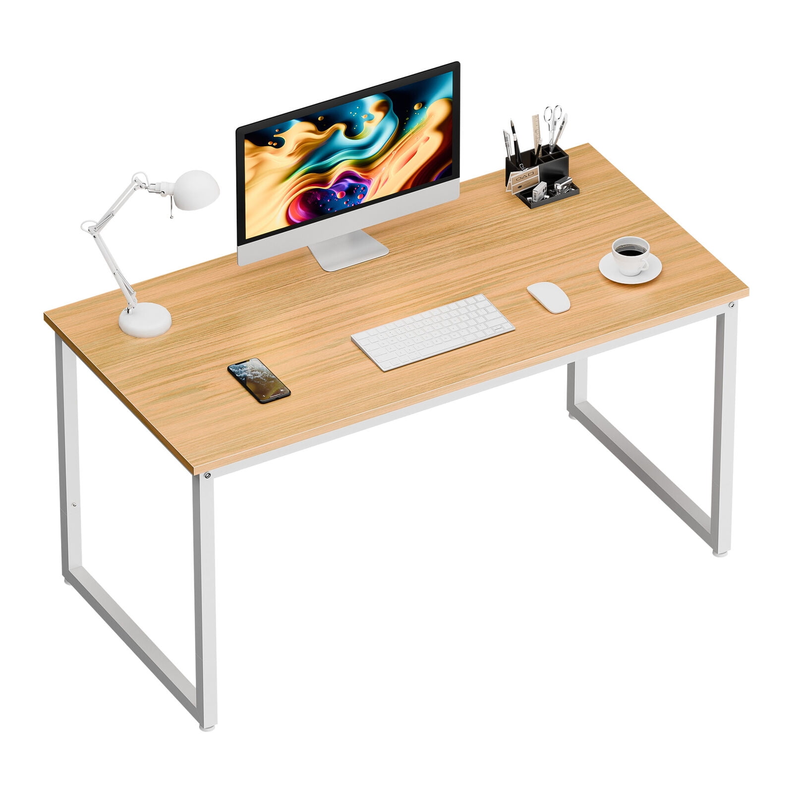 ZHI-22 Computer Desk 47" Sturdy Office Desk PC Laptop Writing Table ...