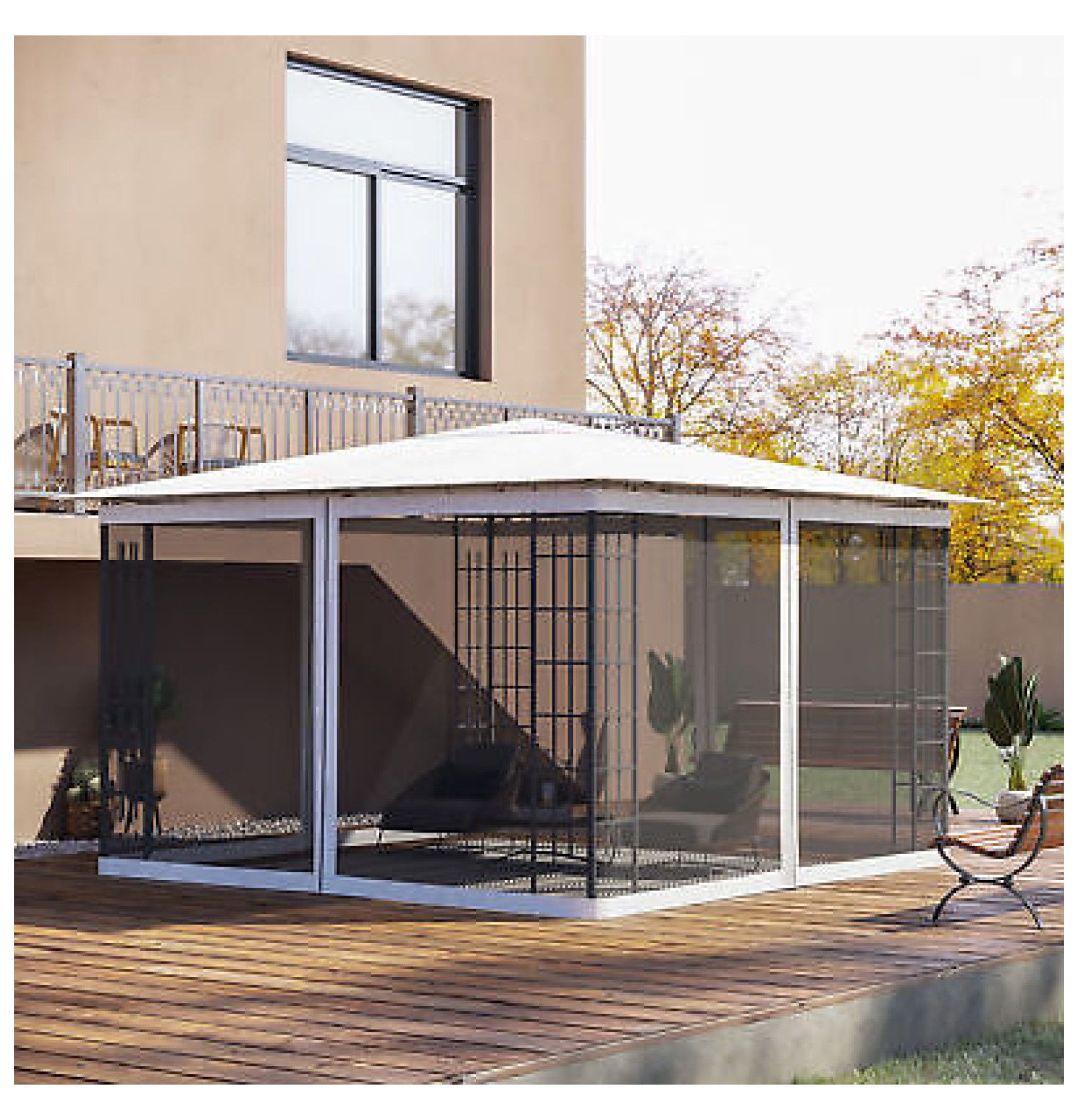 ZHI-22 Universal Replacement Mesh Netting Screen Walls for 10' x 12 ...