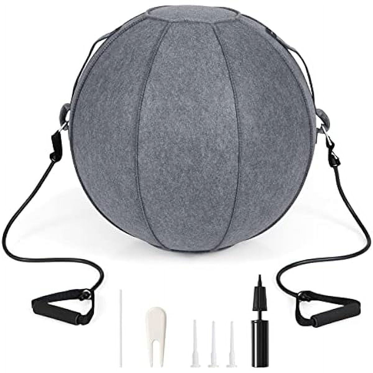 ZHI-22 Yoga Ball Chair, Exercise Ball Chair with Felt Cover, Sitting ...