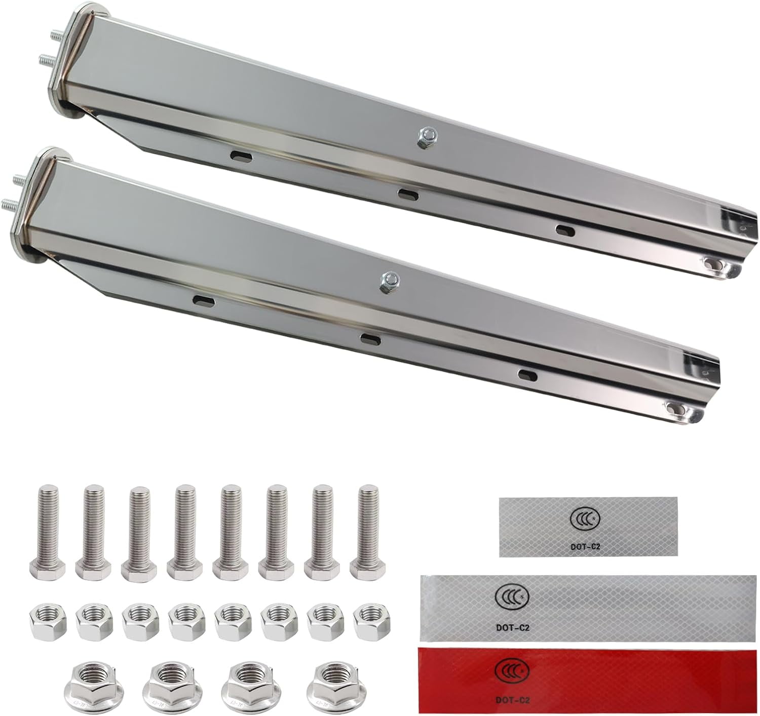 ZHIBO Stainless Steel Spring Loaded Mud Flap Hanger for Semi Trucks, 1 ...