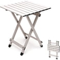 ZHICHUN 3 In 1 Folding Camping Table Stool Footrest Lightweight ...