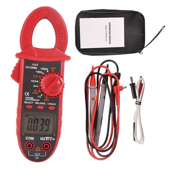 ZHICHUN 6000 Counts Digital Clamp Meter Auto Ranging 600A AC DC ...