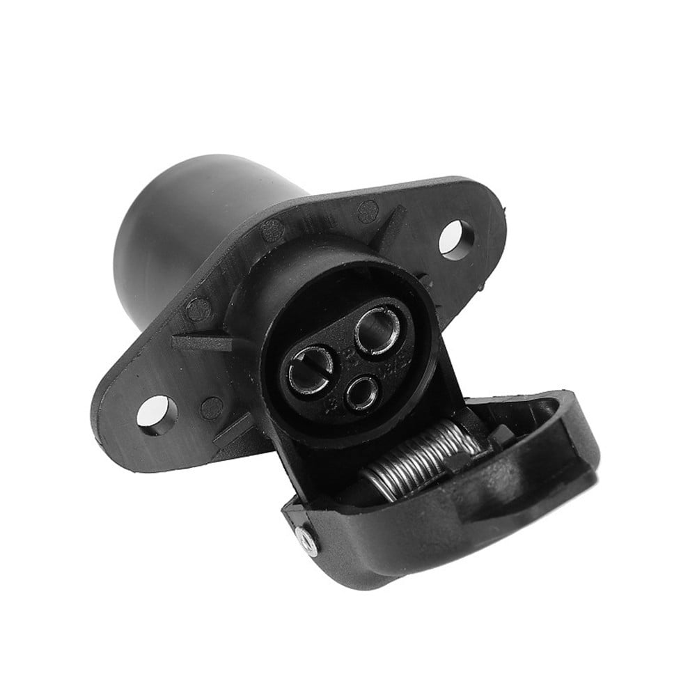 ZHIMAO 12v 3 Pin Trailer Socket, Connection Between Towing Vehicle And ...