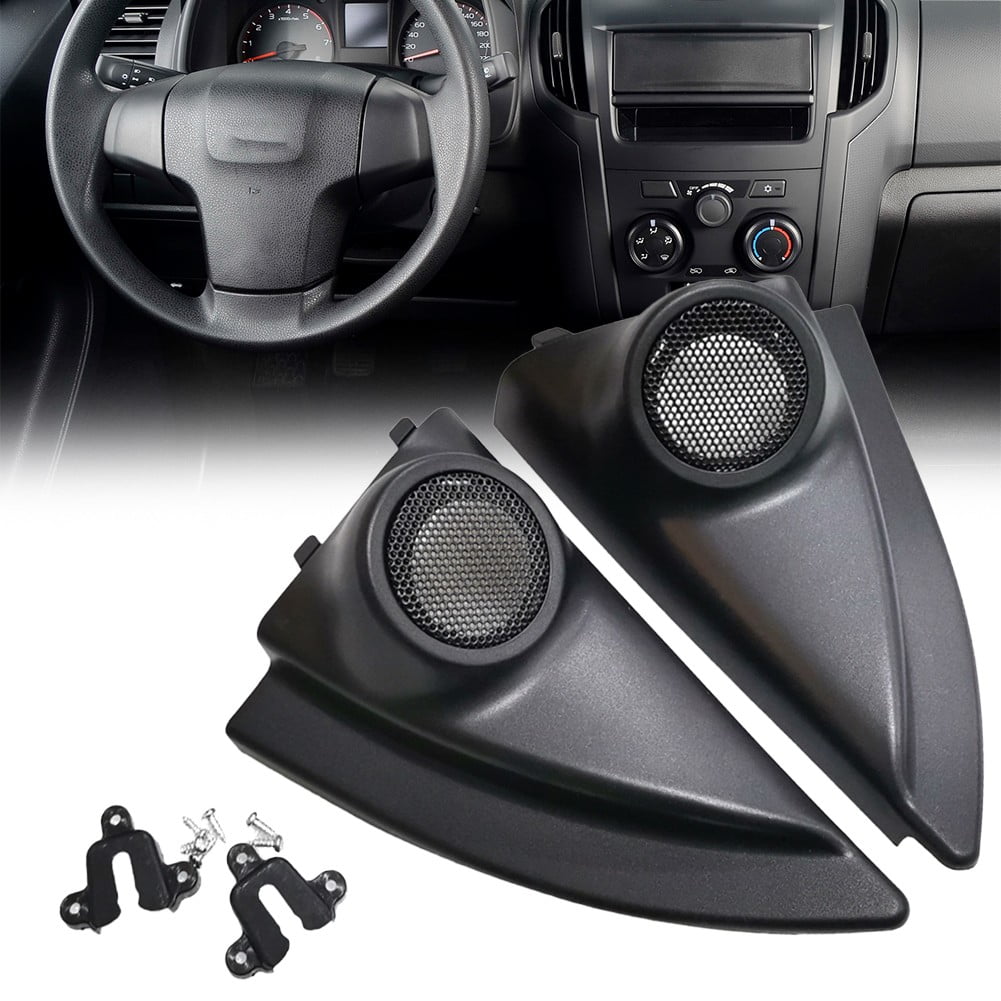 ZHIMAO 2PCS Car A-Pillar Speaker Cover Mounts Black For Isuzu D-Max ...