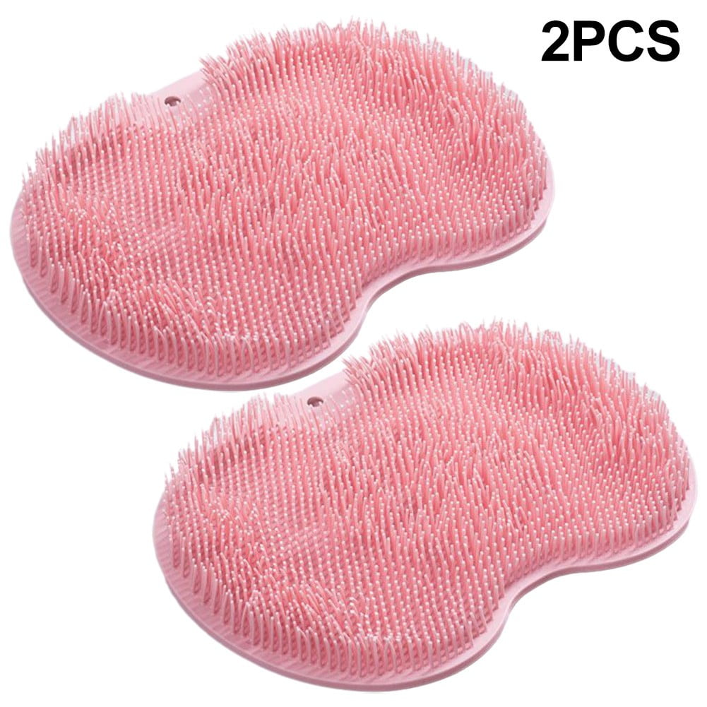 ZHIMAO 2PCS Foot Scrubber Mat Exfoliates Feet and Back Space Saving ...