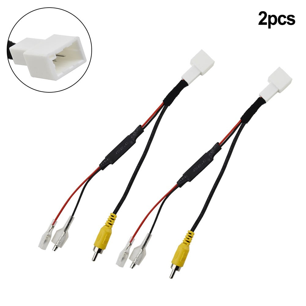 ZHIMAO 2Pcs Car Reverse Camera Retention Wiring Harness Cable Connector ...