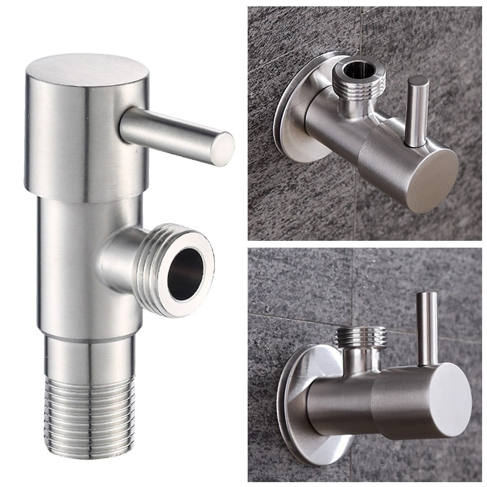 ZHIMAO 304 Stainless Steel Faucet Triangle Valve Angle Inlet Water ...