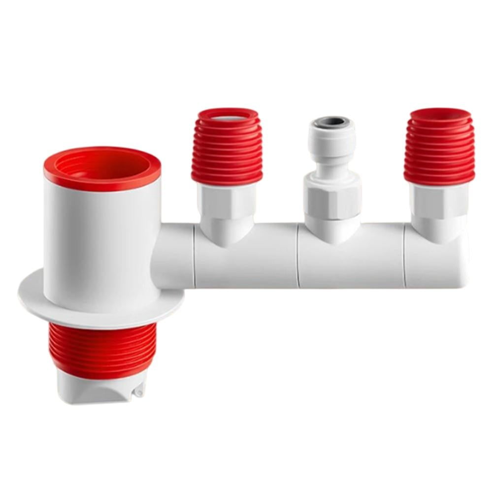 ZHIMAO 360° Rotating Dual-Seal Drain Connector for Sink, Washer, Dryer ...