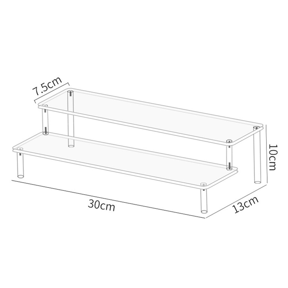ZHIMAO Acrylic Display Risers Display Stand 2/3 Tier Perfume Organizer ...