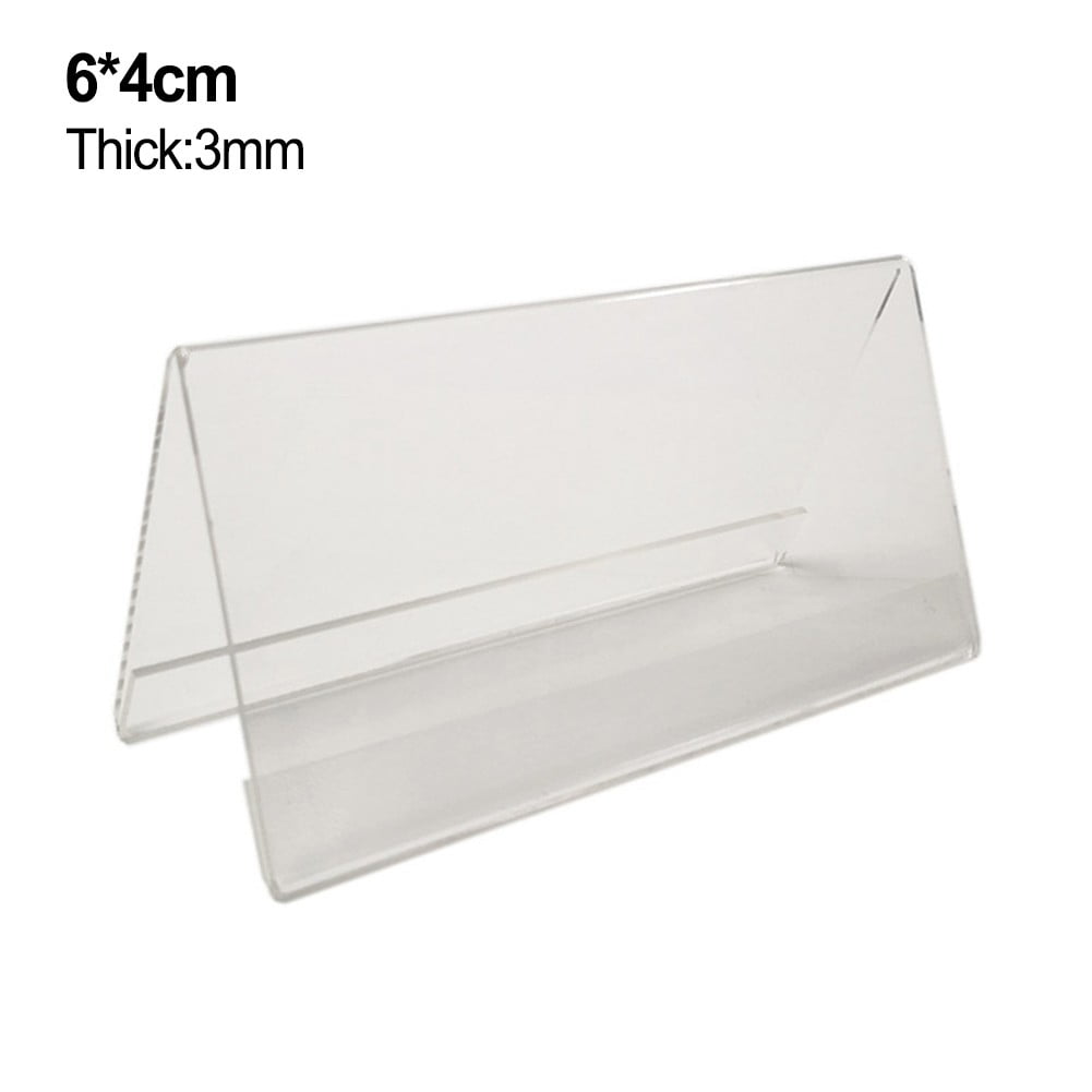 ZHIMAO Acrylic Transparent Display Stand 3mm V Style Triangular ...