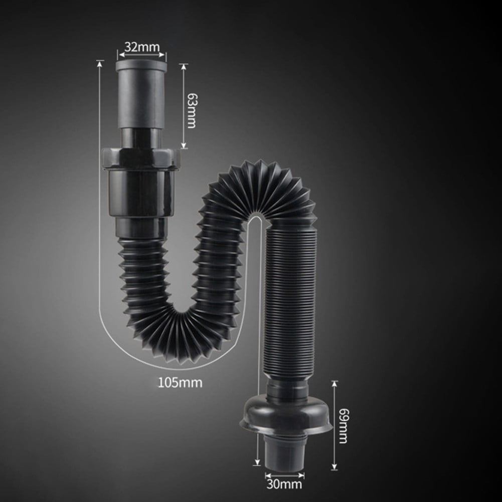 ZHIMAO Basin Drain Pipe Kitchen Sink Drain Pipe Wash Basin Retractable ...