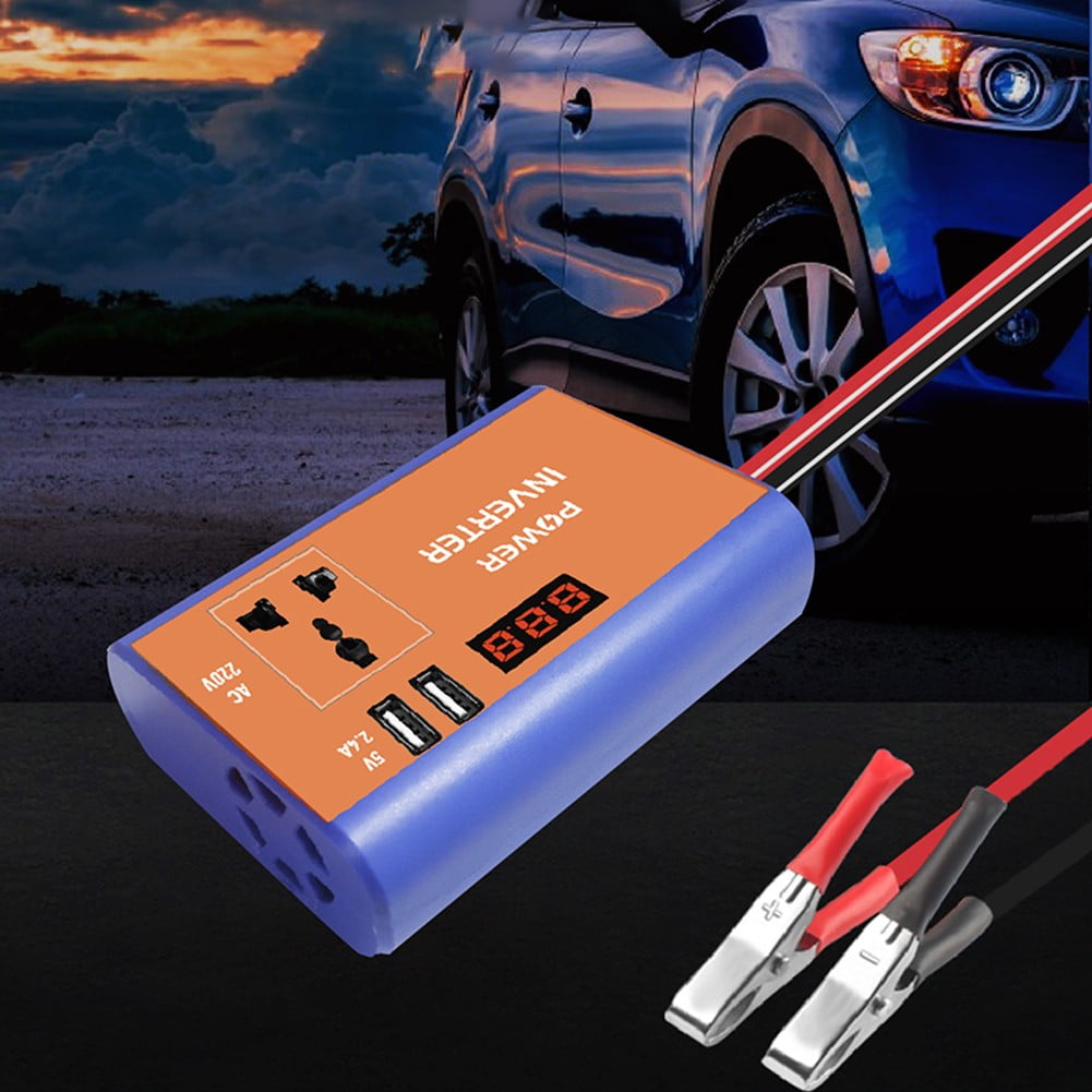 ZHIMAO Car 150W Converter Power Inverter DC 12V To AC 220V Invertor ...