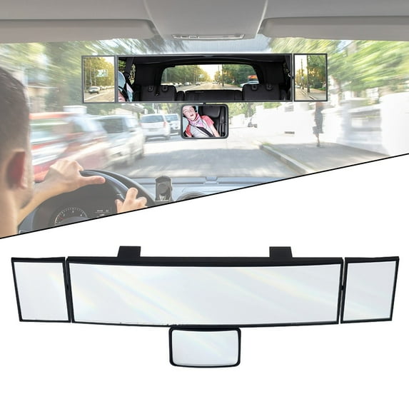 ZHIMAO Car Interior Rear View Mirror Wide-angle Rearview Mirror For 360 ...