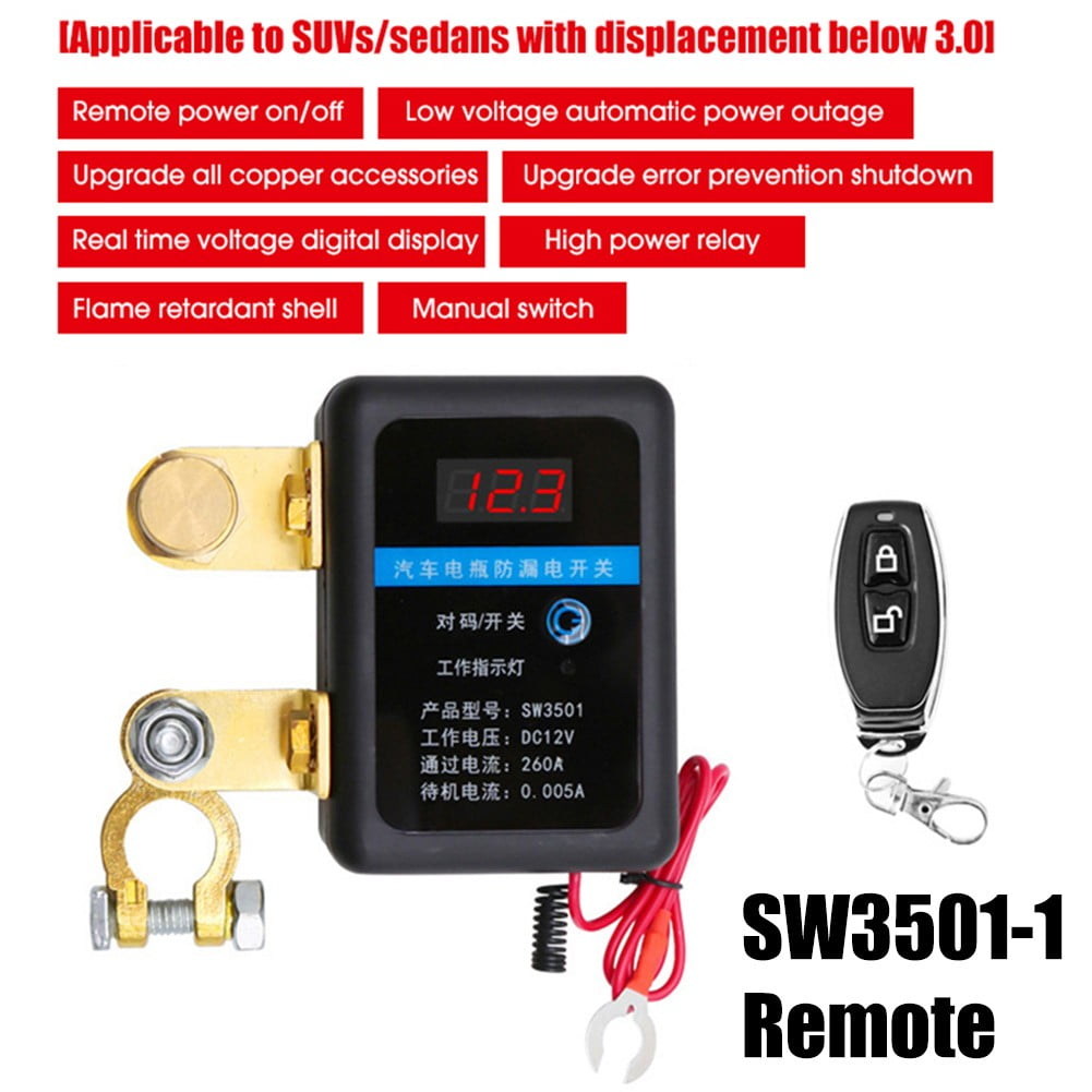 ZHIMAO Car Truck Remote Battery Disconnect Switch 12V 260A Switch ...