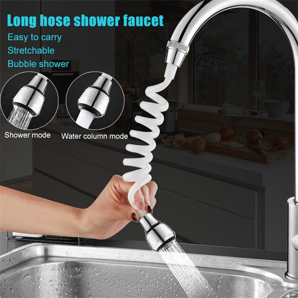 ZHIMAO Long Hose Faucet Extender Nozzle Flexible Water Saving Tap ...