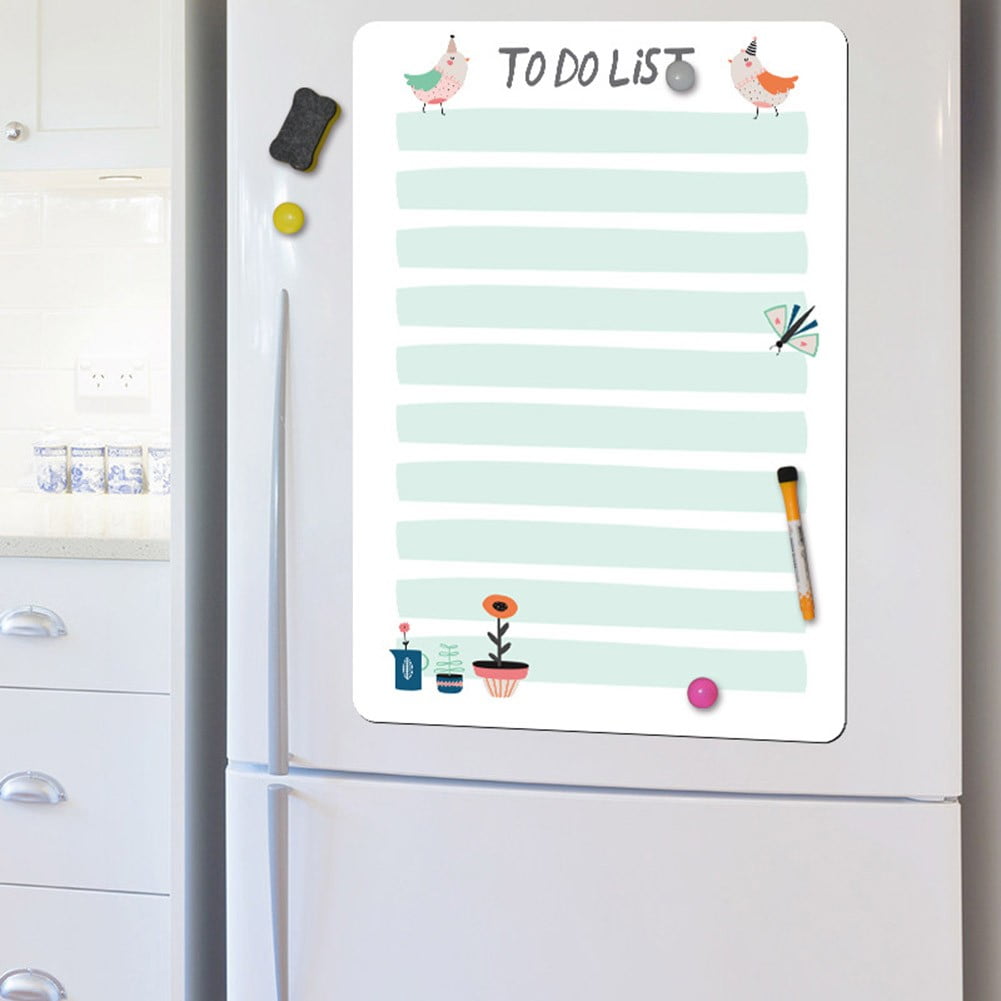 ZHIMAO Message Board Fridge Magnet A4 White For Iron Surface Magnetic ...