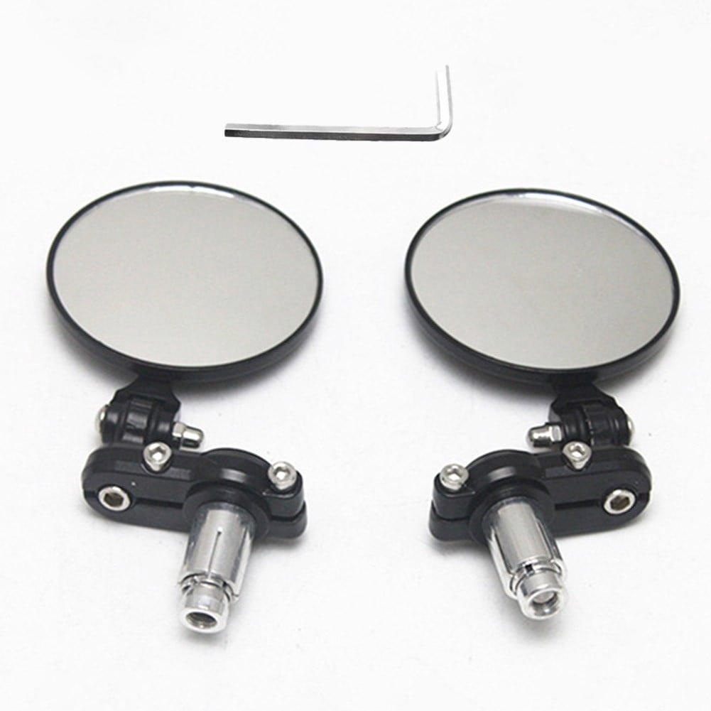 ZHIMAO Motorcycle Foldable Mirrors Bar End Side Rear View for 7/8 Inch ...