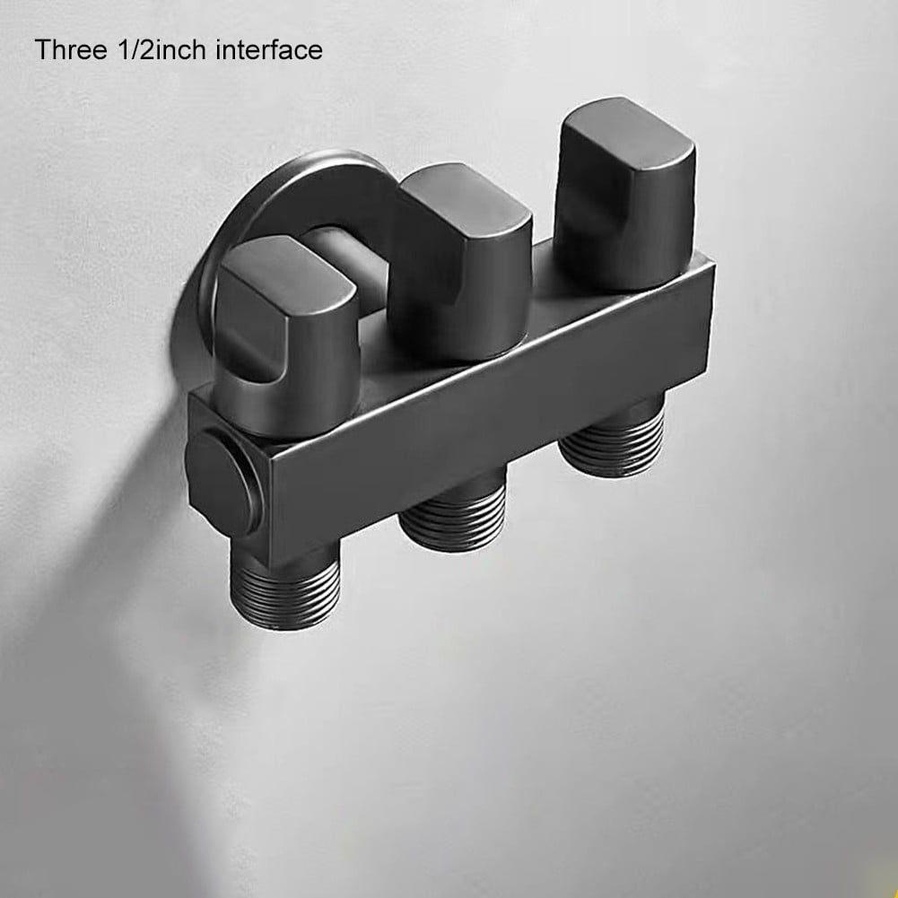 ZHIMAO One inlet and three outlet angle valve with separate switch ...