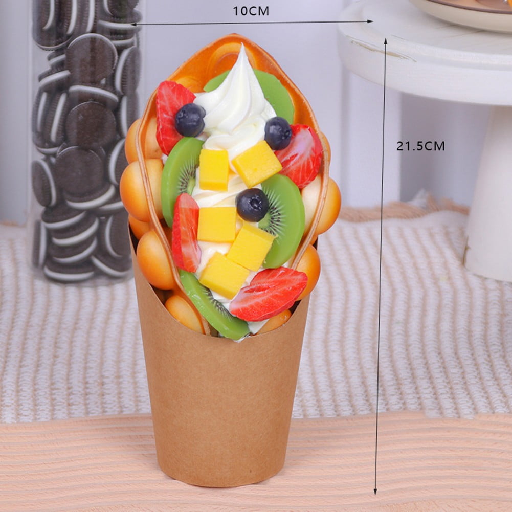 ZHIMAO Simulation Faux Egg Hongkong Model Display Sample Dessert Fake ...