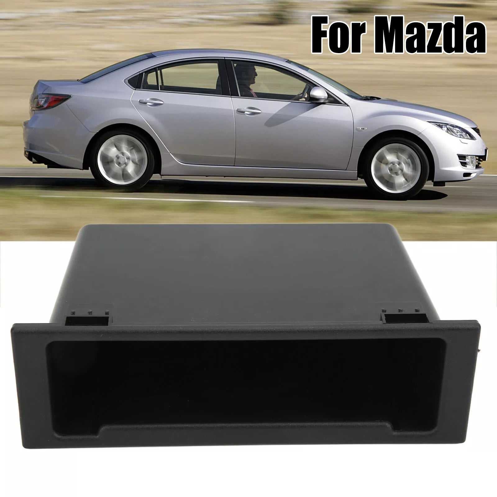 ZHIMAO Stereo Radio Storage Box Interior Dash Radio Organizer Single ...