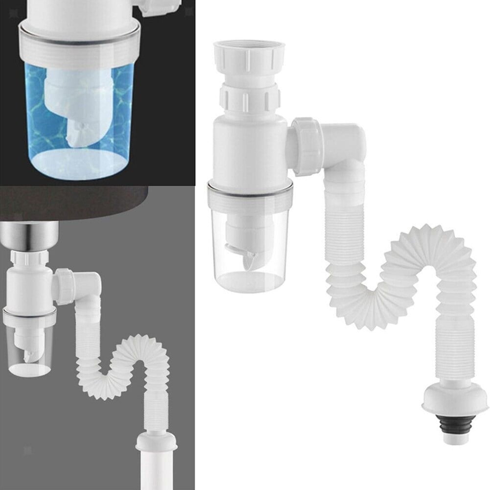 ZHIMAO Universal Sink Drain Pipe Set Retractable Deodorant Sewer ...