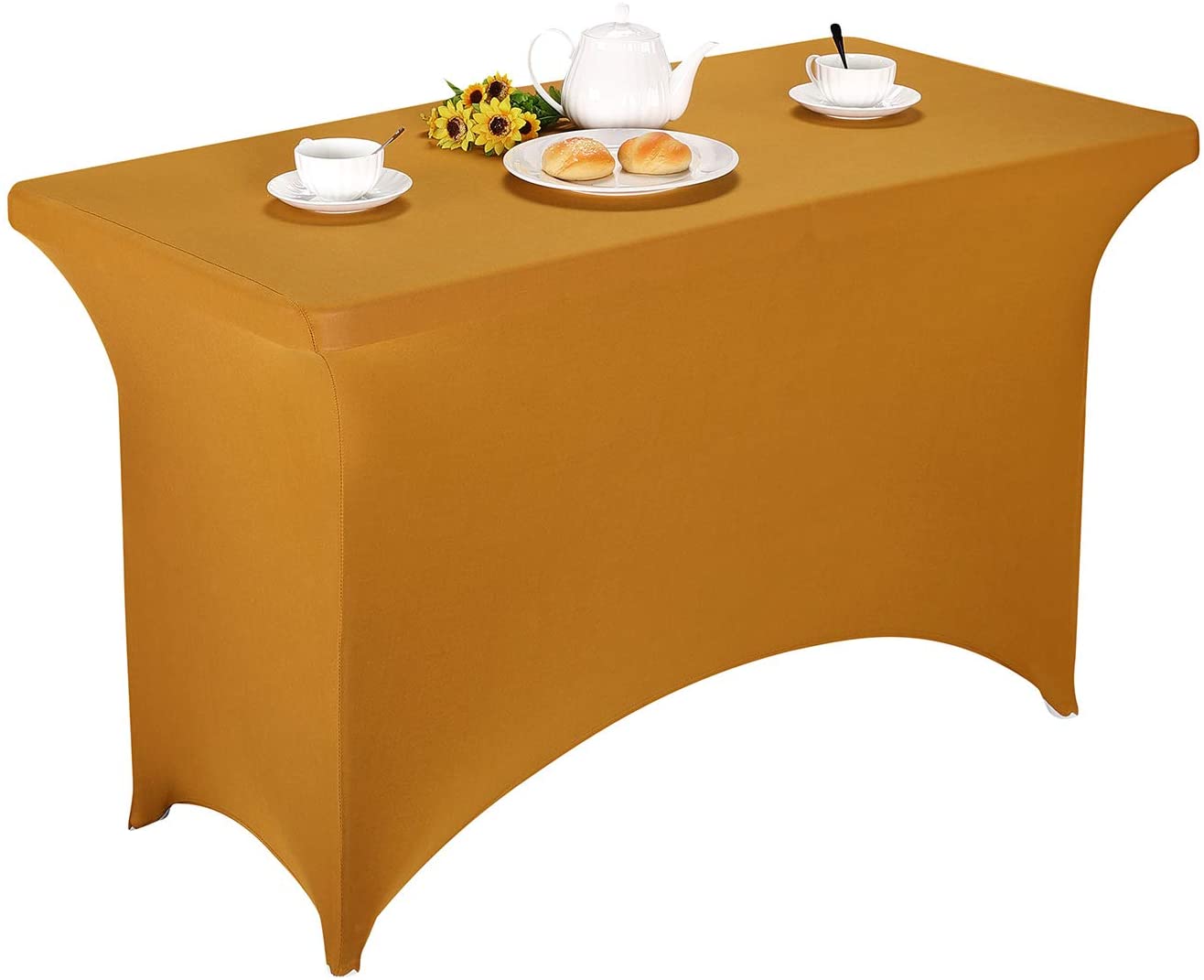 ZHIMEI-Spandex Fitted Stretch Table Cover for 4ft or 6ft or 8ft Folding ...