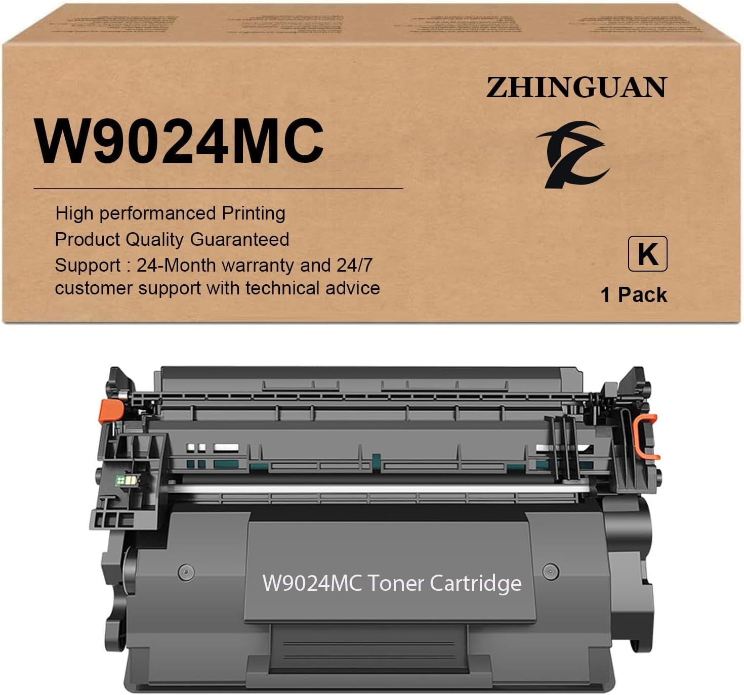ZHINGUAN 1PK W9024MC Black Toner Cartridge Works for Managed E40040dn ...