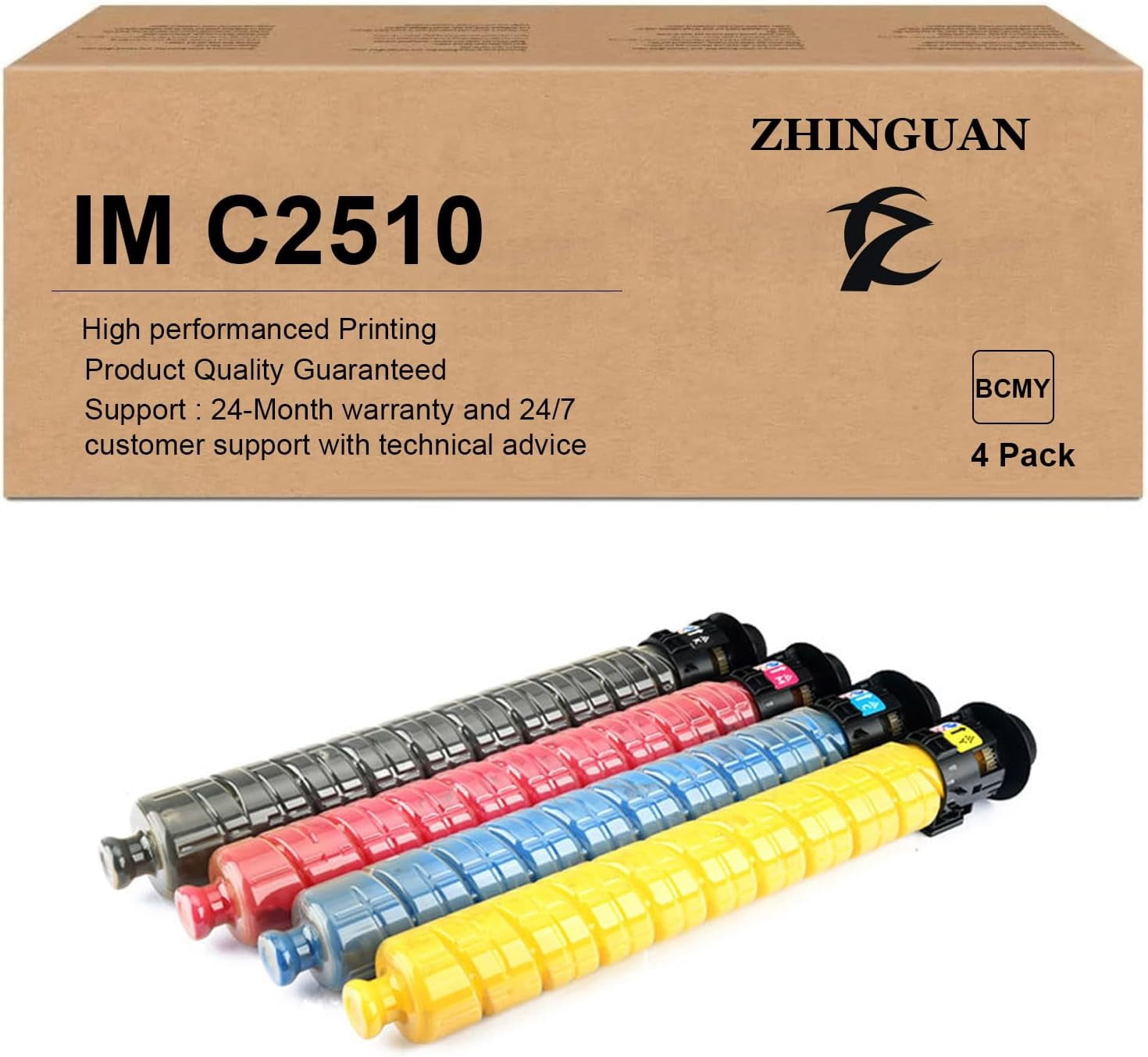ZHINGUAN 4PK 842554 842560 842559 842558 for IM C2510 IM C2010 Toner ...