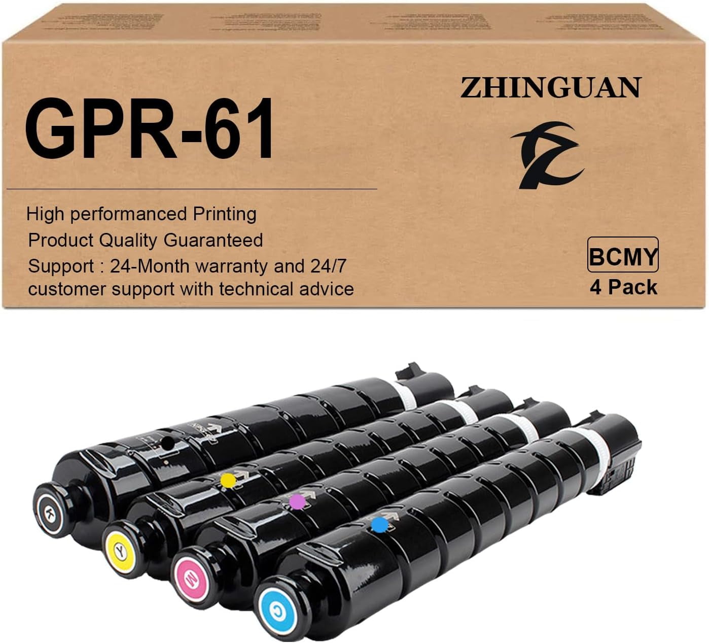 ZHINGUAN Compatible GPR-61 GPR61 GPR 61 Toner Cartridge Works for Canon ...