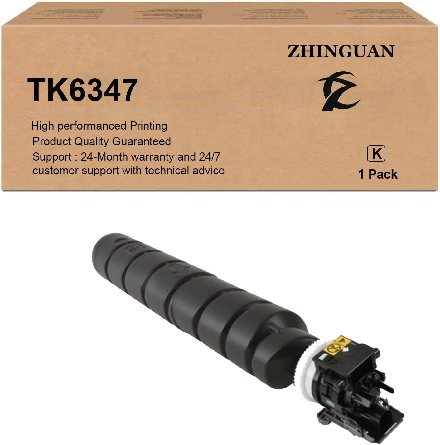 ZHINGUAN TK-6347 TK6347 Black Toner Cartridge Works for TASKalfa 4004i ...
