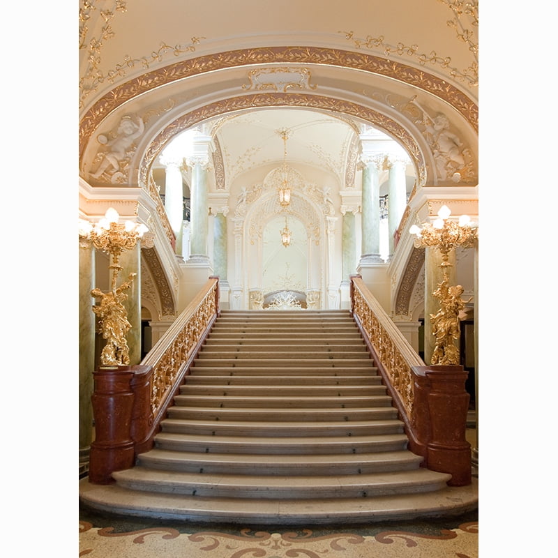 ZHISUXI Castle Theme Photography Backdrops Props Stairs Wedding ...