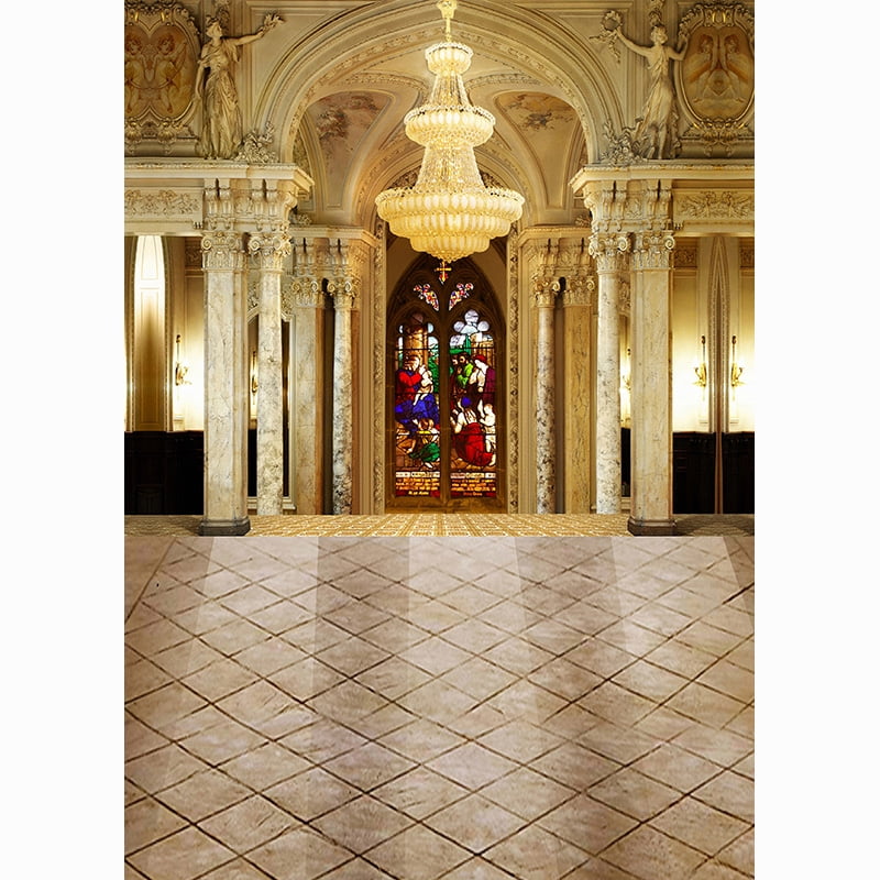 ZHISUXI Castle Theme Photography Backdrops Props Stairs Wedding ...