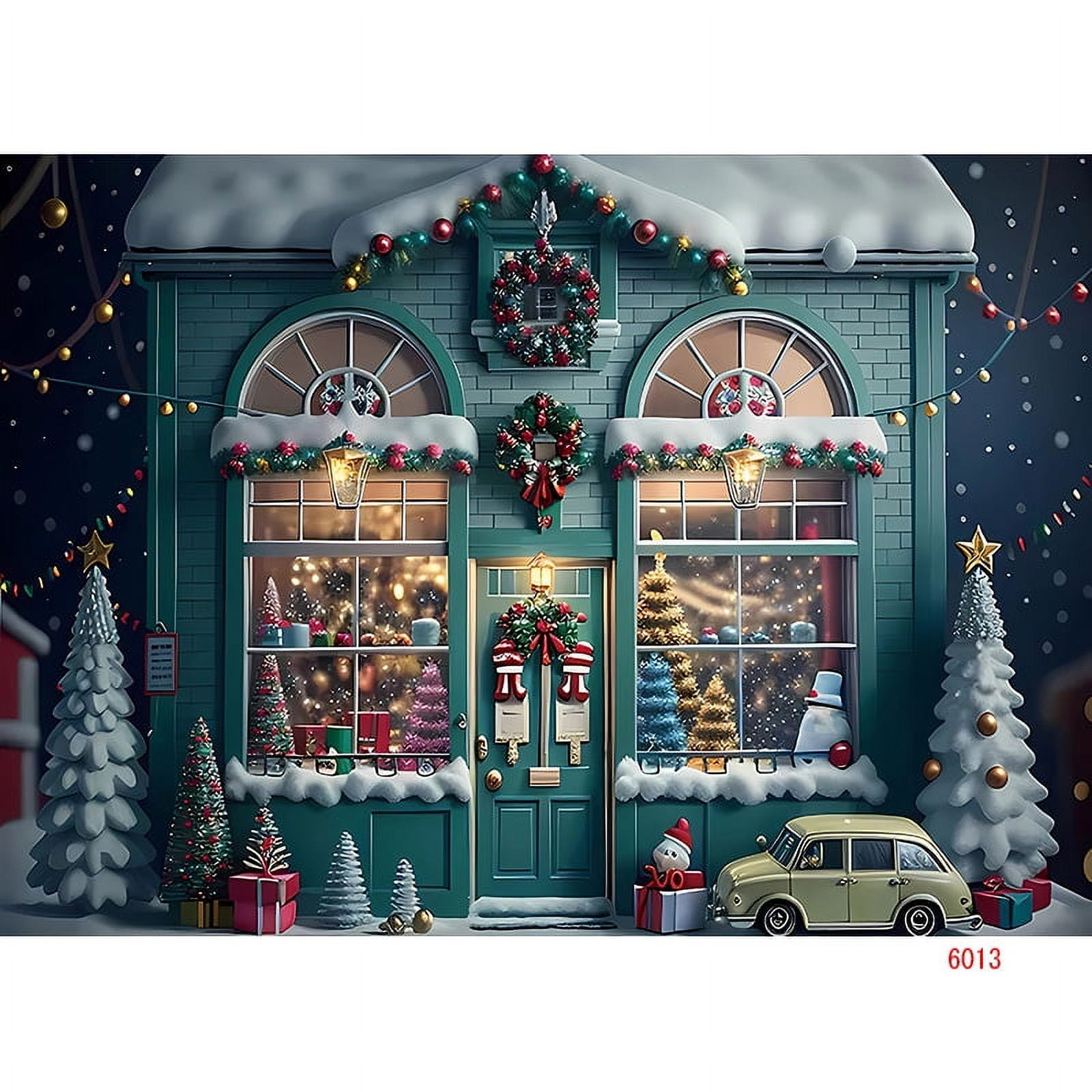 ZHISUXI Christmas Day Fireplace Photography Backdrops New Year Candy ...
