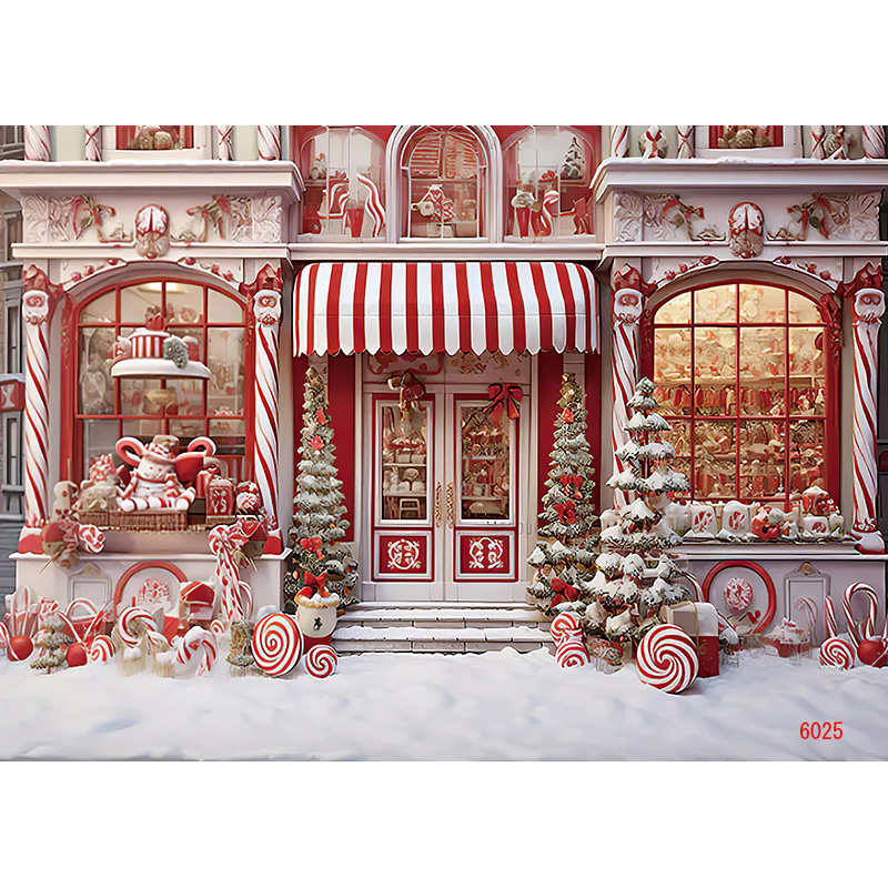 ZHISUXI Christmas Day Fireplace Photography Backdrops New Year Candy ...