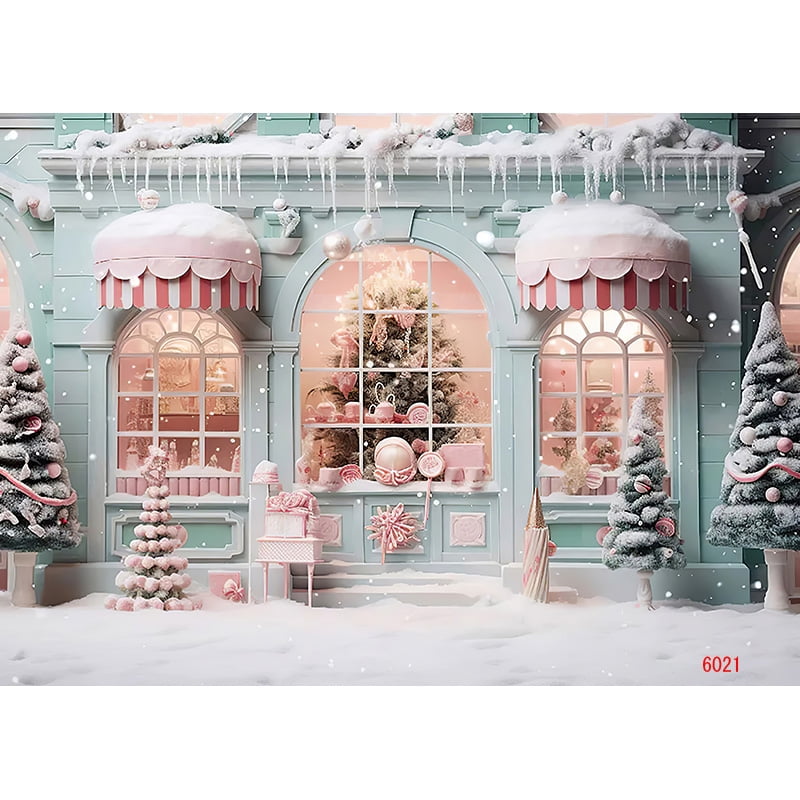ZHISUXI Christmas Day Fireplace Photography Backdrops New Year Candy ...
