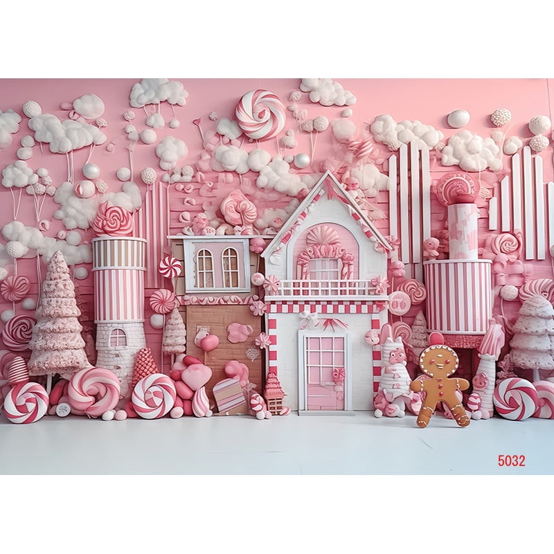 ZHISUXI Christmas Day Fireplace Photography Backdrops New Year Candy ...