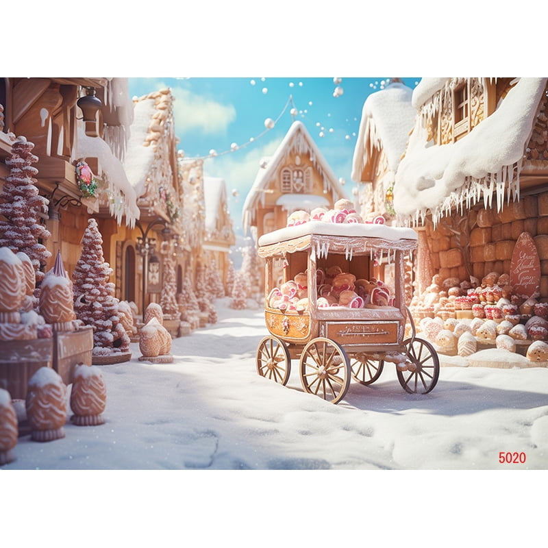 ZHISUXI Christmas Day Fireplace Photography Backdrops New Year Candy ...