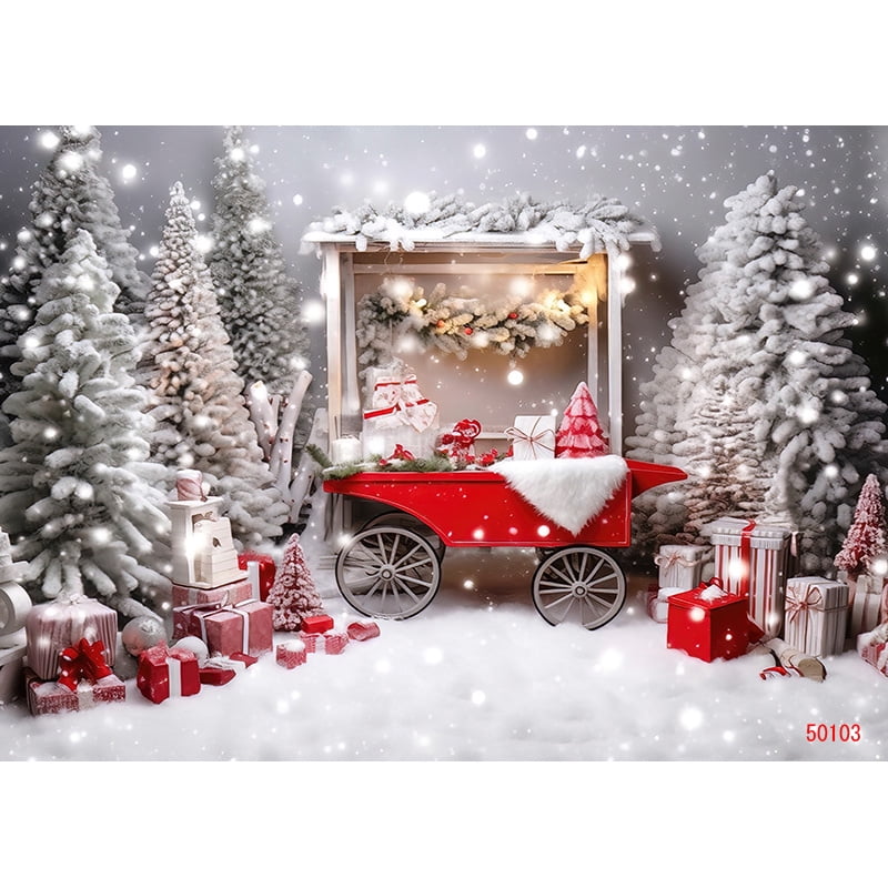 ZHISUXI Christmas Day Fireplace Photography Backdrops New Year Candy ...