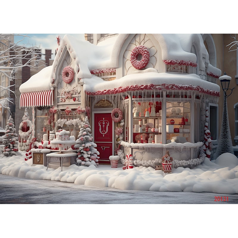 ZHISUXI Christmas Day Fireplace Photography Backdrops New Year Candy ...