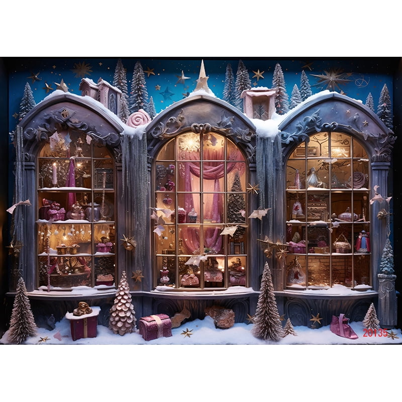 ZHISUXI Christmas Day Fireplace Photography Backdrops New Year Candy ...