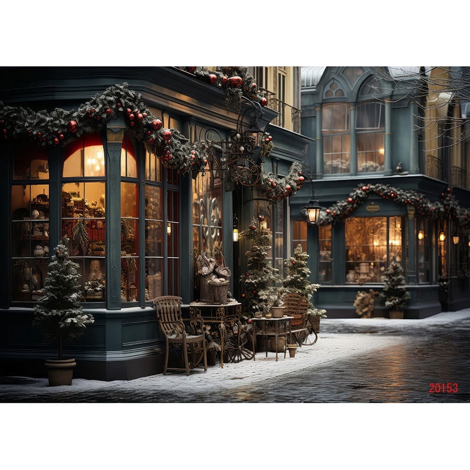 ZHISUXI Christmas Day Fireplace Photography Backdrops New Year Candy ...
