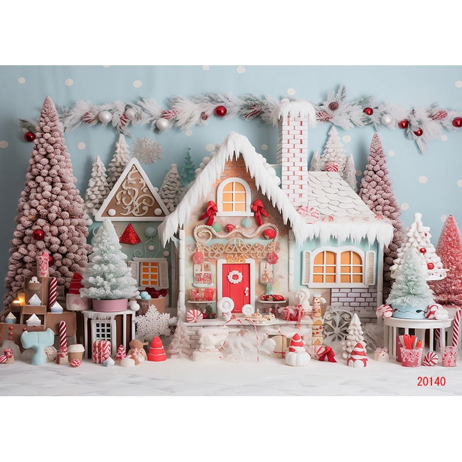 ZHISUXI Christmas Day Fireplace Photography Backdrops New Year Candy ...