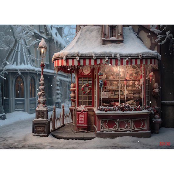 ZHISUXI Christmas Day Fireplace Photography Backdrops New Year Candy ...