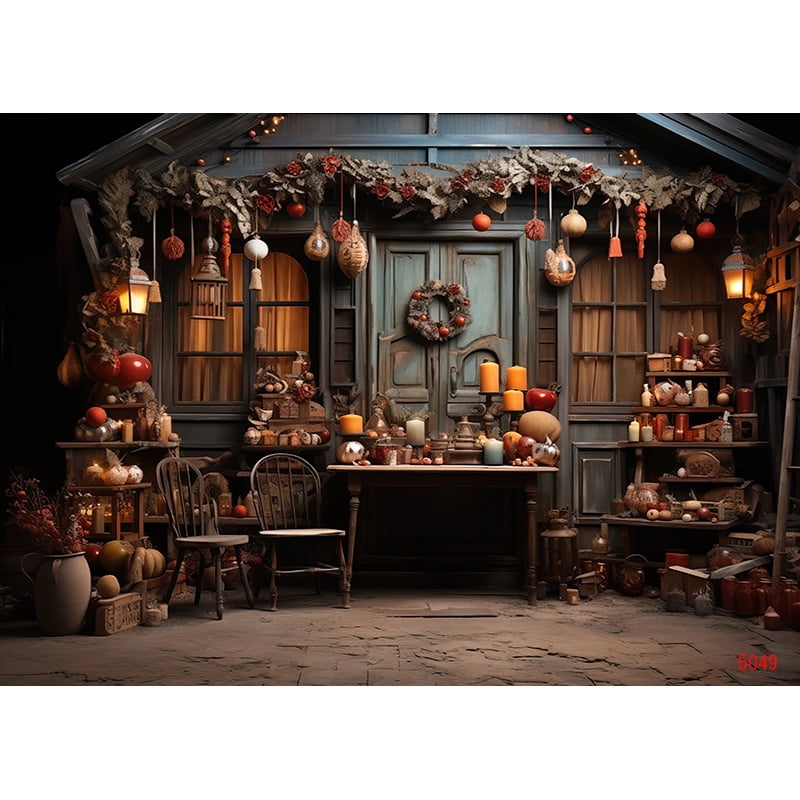 ZHISUXI Christmas Day Fireplace Photography Backdrops New Year Candy ...