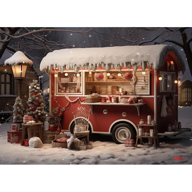 ZHISUXI Christmas Day Fireplace Photography Backdrops New Year Candy ...