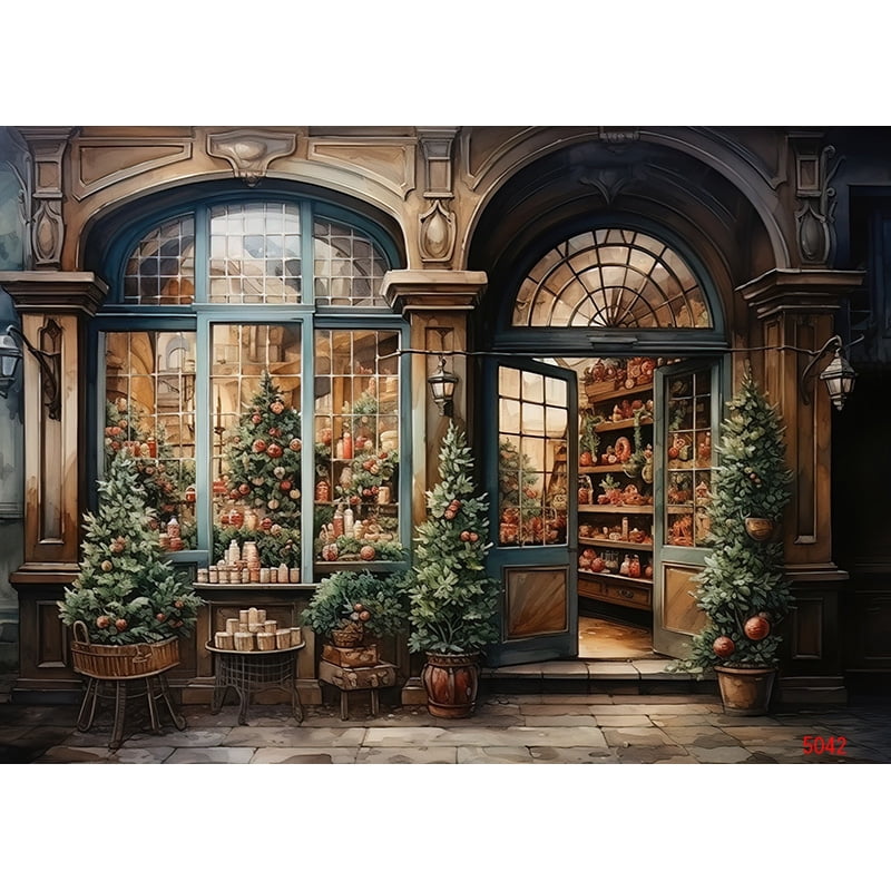 ZHISUXI Christmas Day Fireplace Photography Backdrops New Year Candy ...